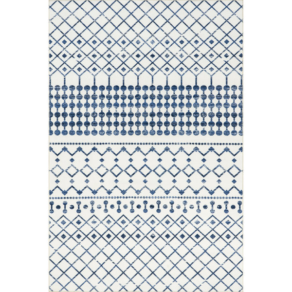 Union Rustic Moroccan Blythe SpinClean Machine Washable Area Rug ...