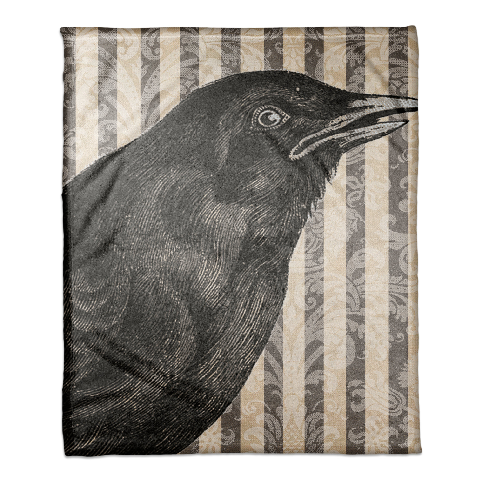 Designs Direct Creative Group Spooky Crow Woven Throw Blanket | Wayfair