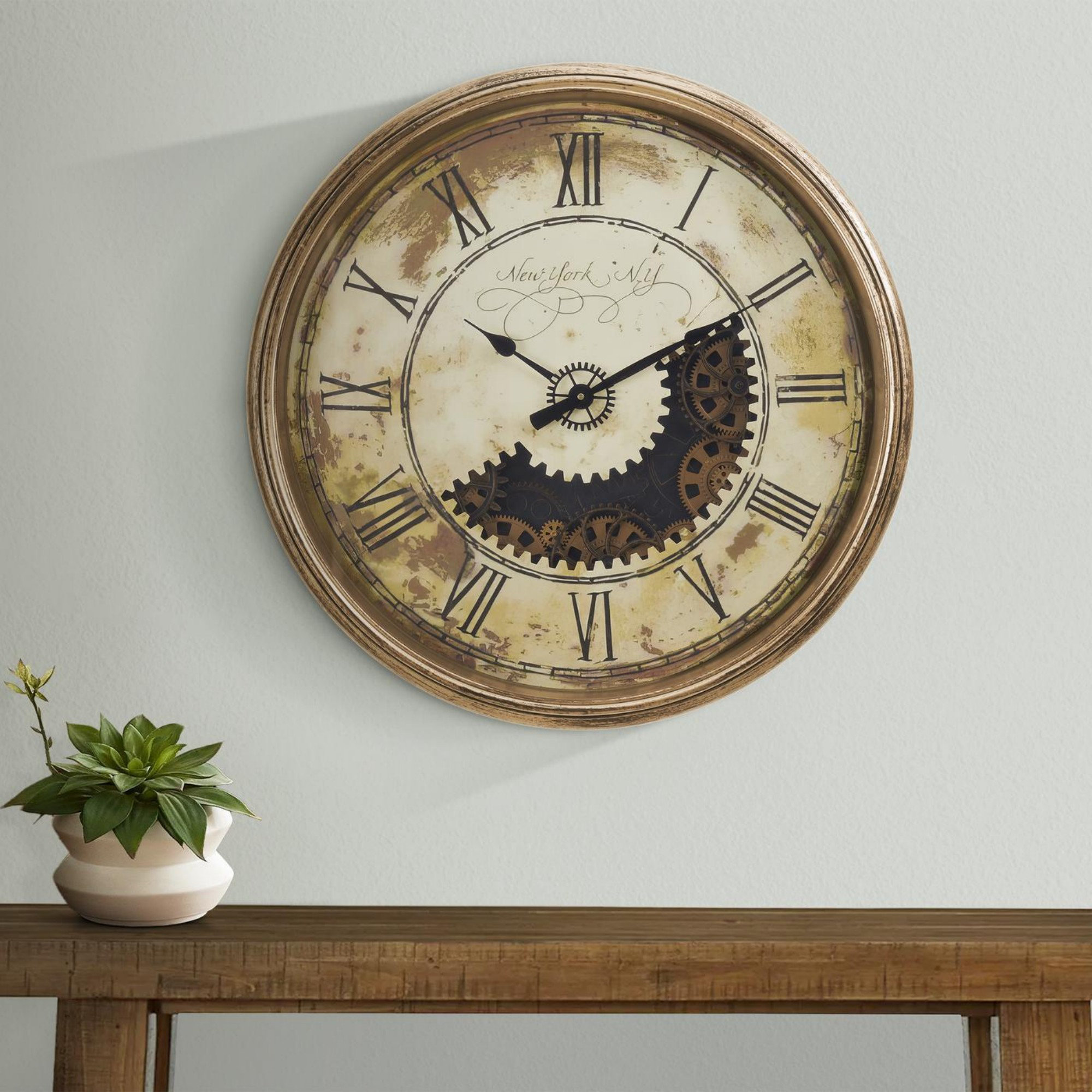 Astoria Grand 30" Round Wall Clock - Wayfair Canada