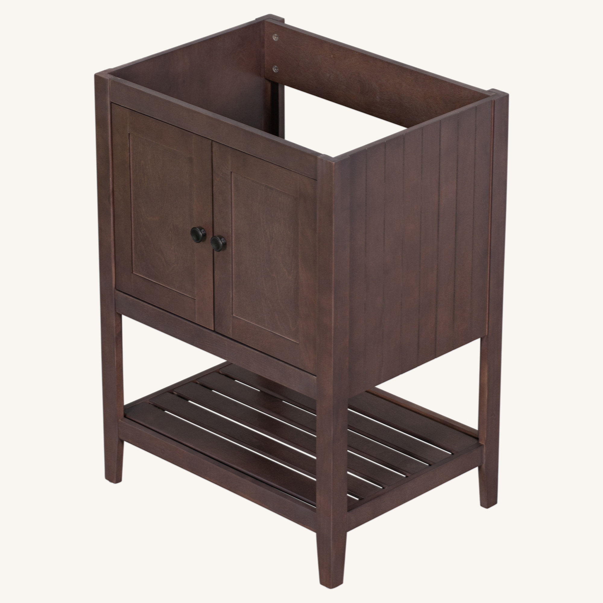 Tech Cube 24" Bathroom Vanity Base Only, Soild Wood Frame, Bathroom ...