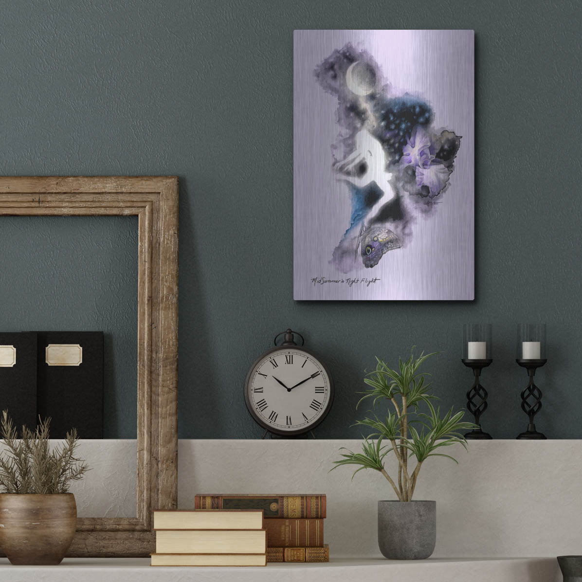 Ivy Bronx Luxe Metal Art 'Midsummer S Night Flight' by Art and a Little ...