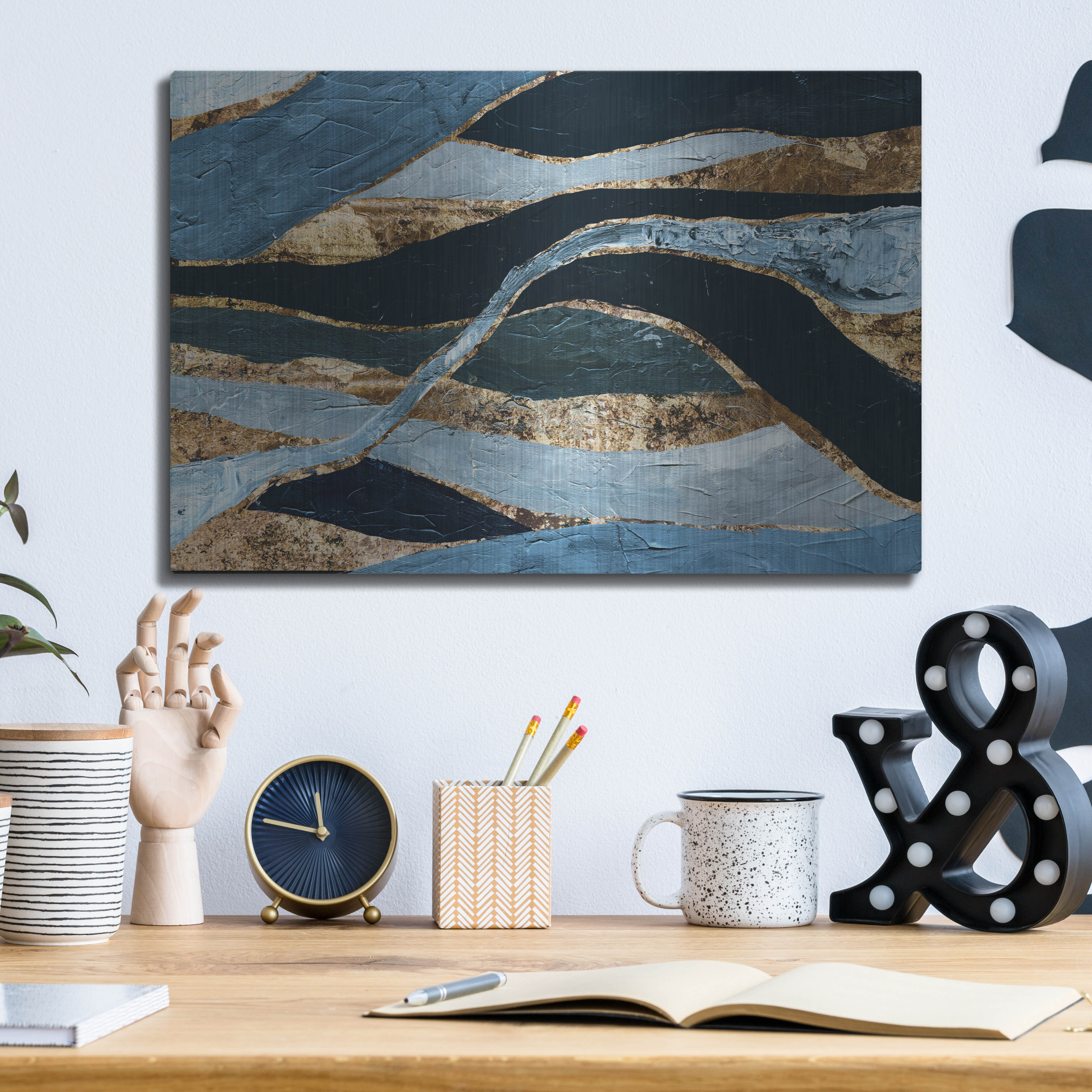 Ivy Bronx 'Stone Mosaic' by Svetlana Aleynikova Metal Wall Art | Wayfair