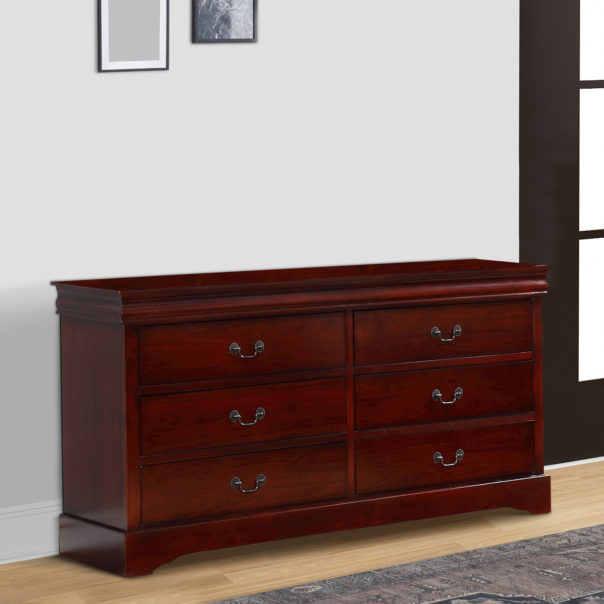 Charlton Home Ancrum 6 Drawer 58" Wide Dresser - Wayfair Canada