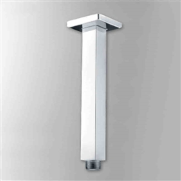 FontanaShowers Chrome Overhead Shower Set with Solid Brass Construction ...