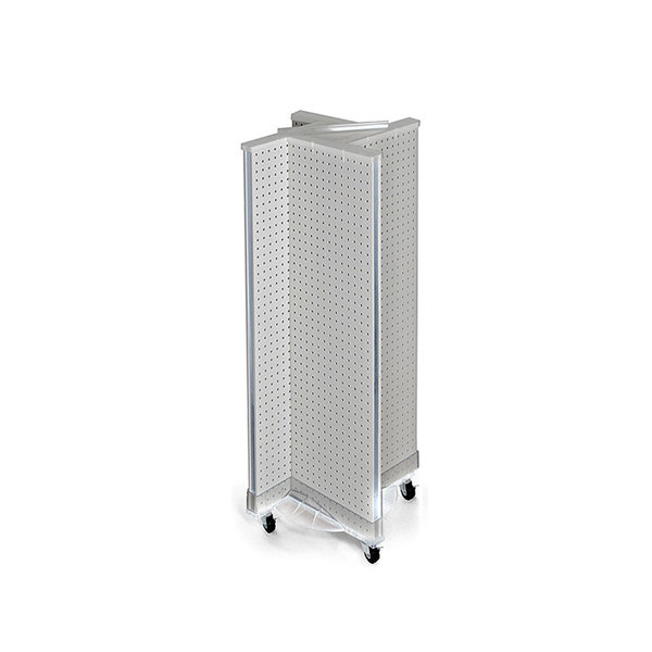 Azar Displays Pinwheel Pegboard Floor Display on Revolving Base ...