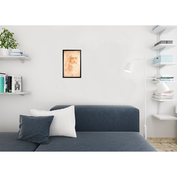 Vault W Artwork Leonardo Da Vinci Presumed Self Portrait Red Chalk Fine ...