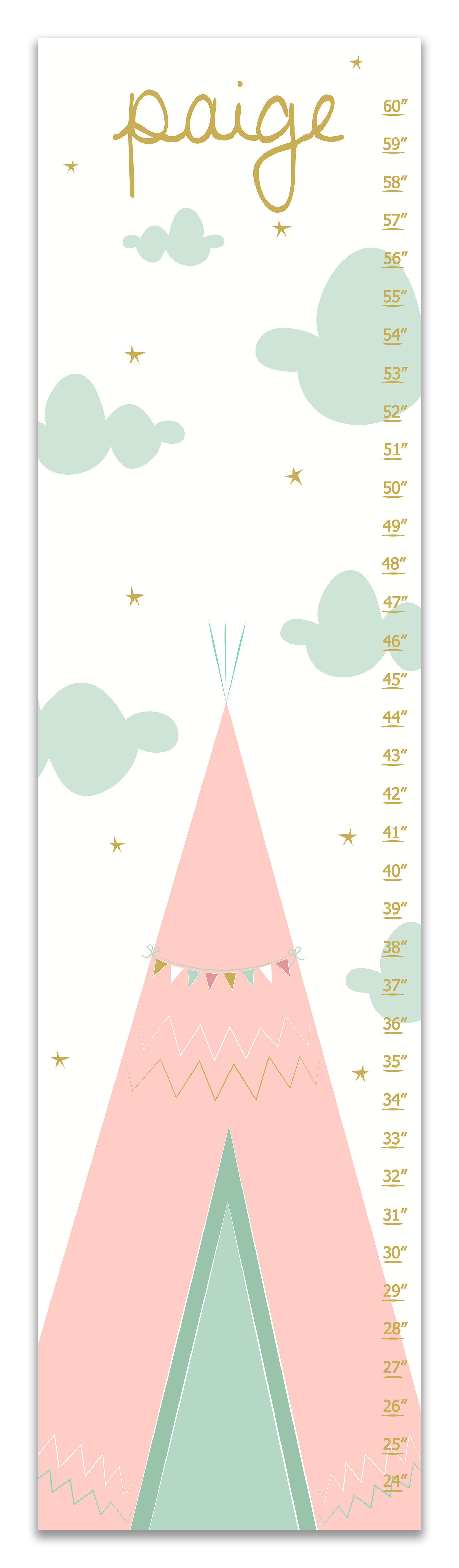 Harriet Bee Trimble TeePee Personalized Growth Chart - Wayfair Canada