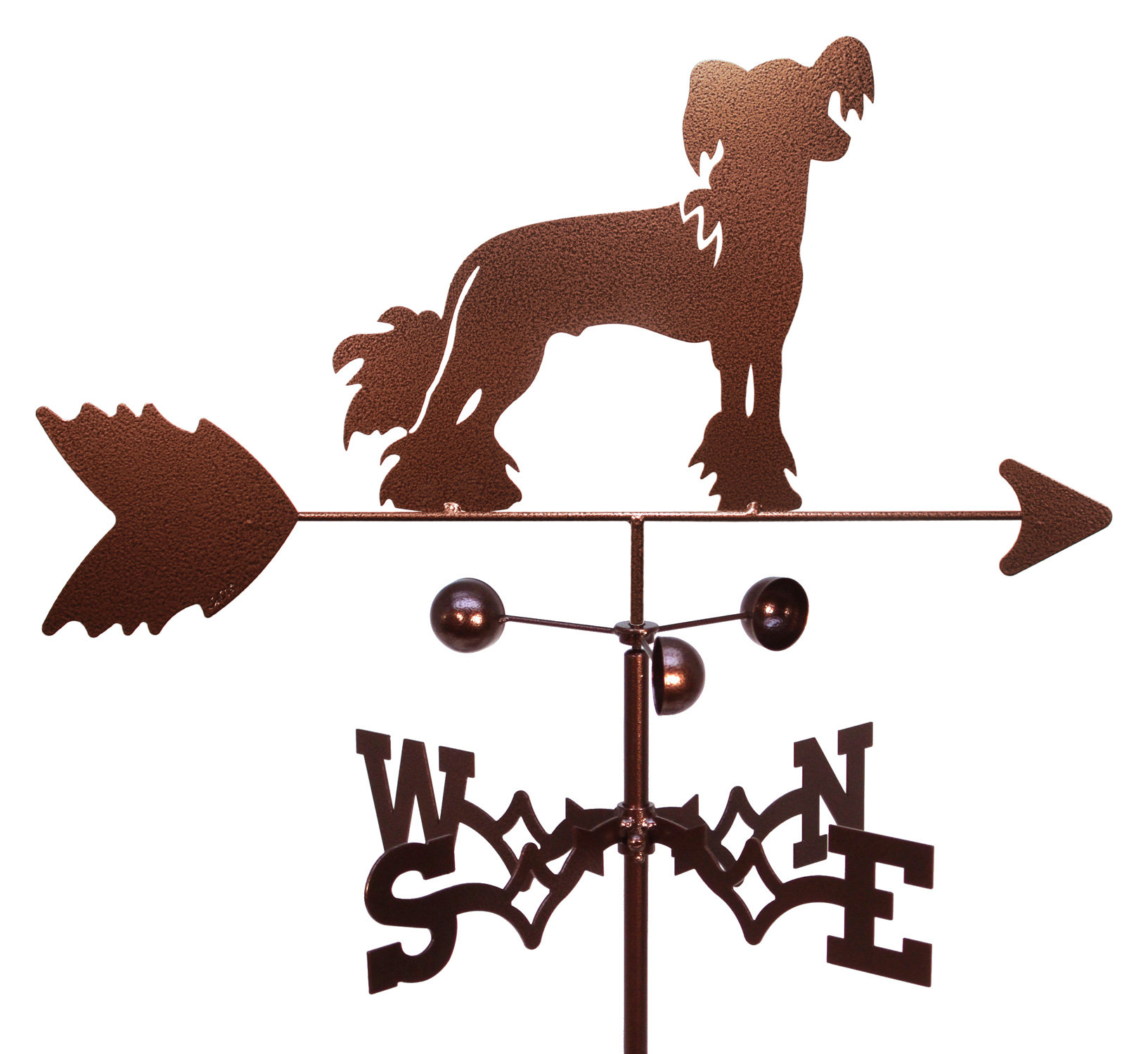 SWEN Products Rivas Chinese Crested Dog Weathervane | Wayfair