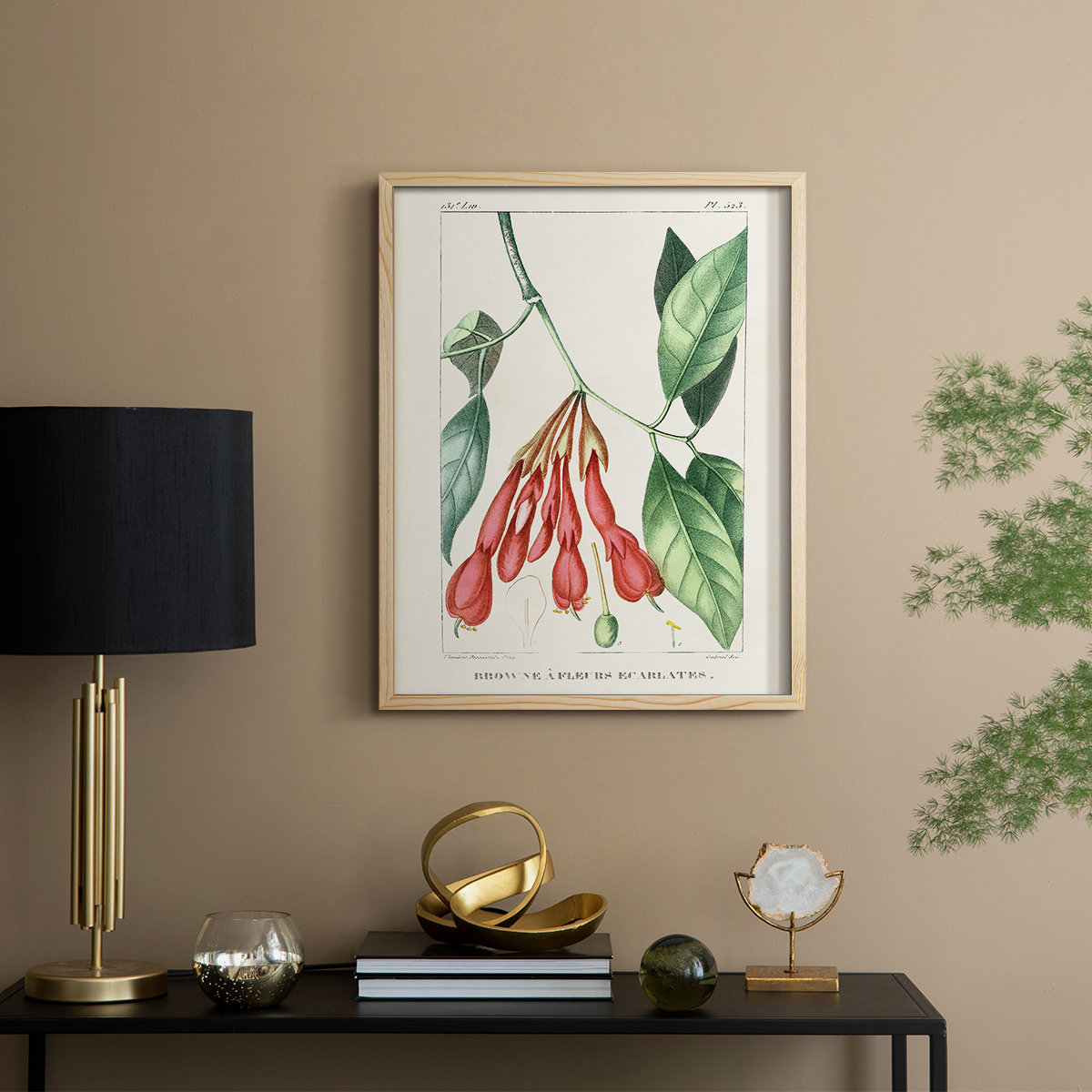 Bay Isle Home™ Turpin Tropical Botanicals I Framed Print - Solid Wood ...