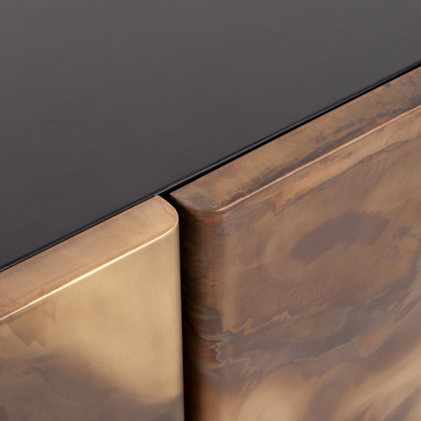 Orren Ellis Luxurious 60-Inch Brown Mango Wood Sideboard Elegant Home ...