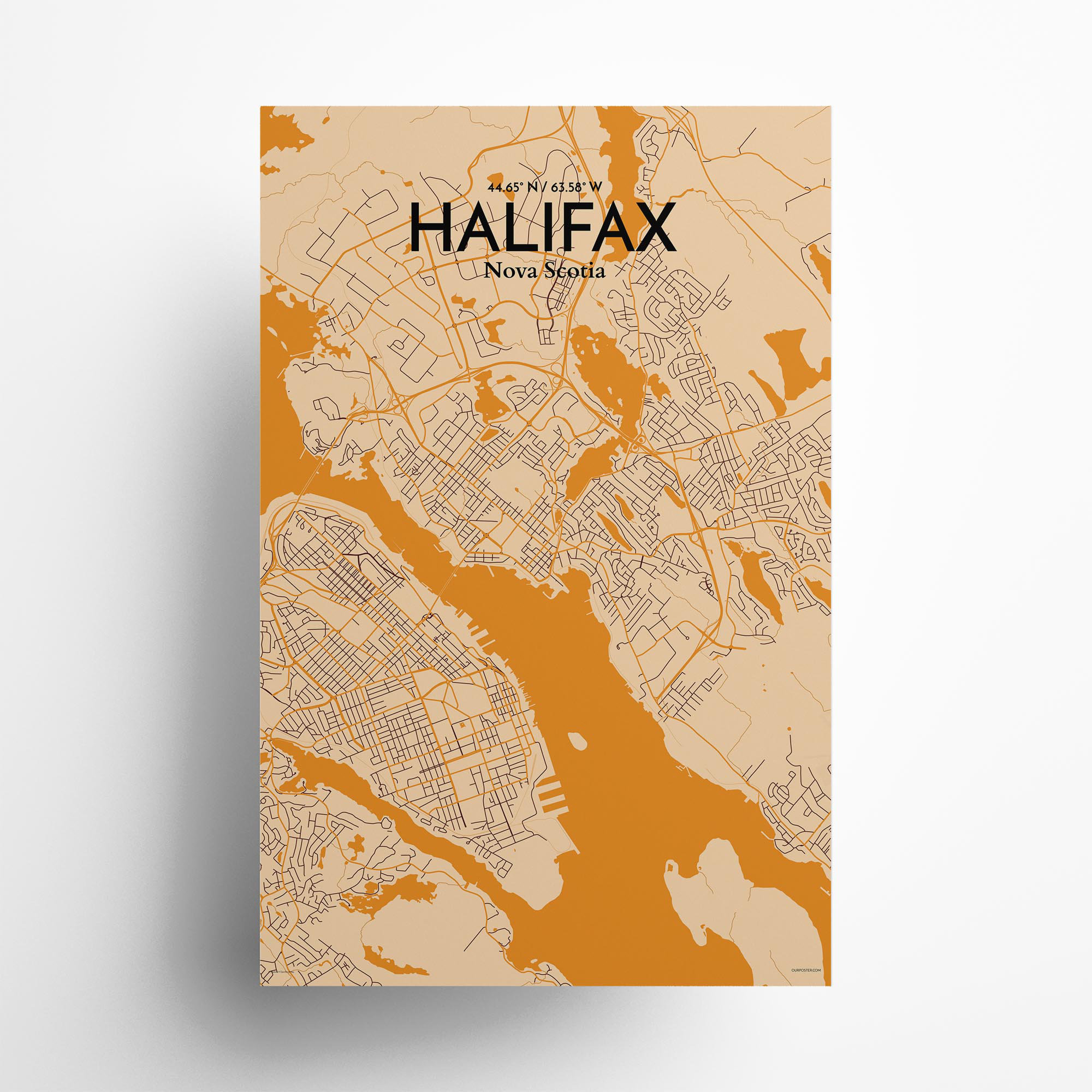 Trinx Halifax City Map Graphic Art - Wayfair Canada