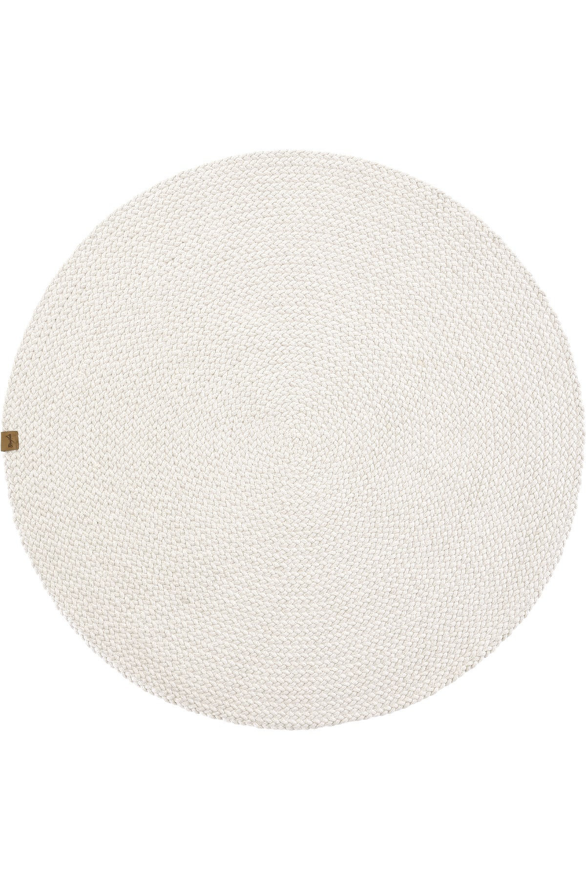 Hokku Designs Glenn White Handwoven Decorative Round Rug | Wayfair