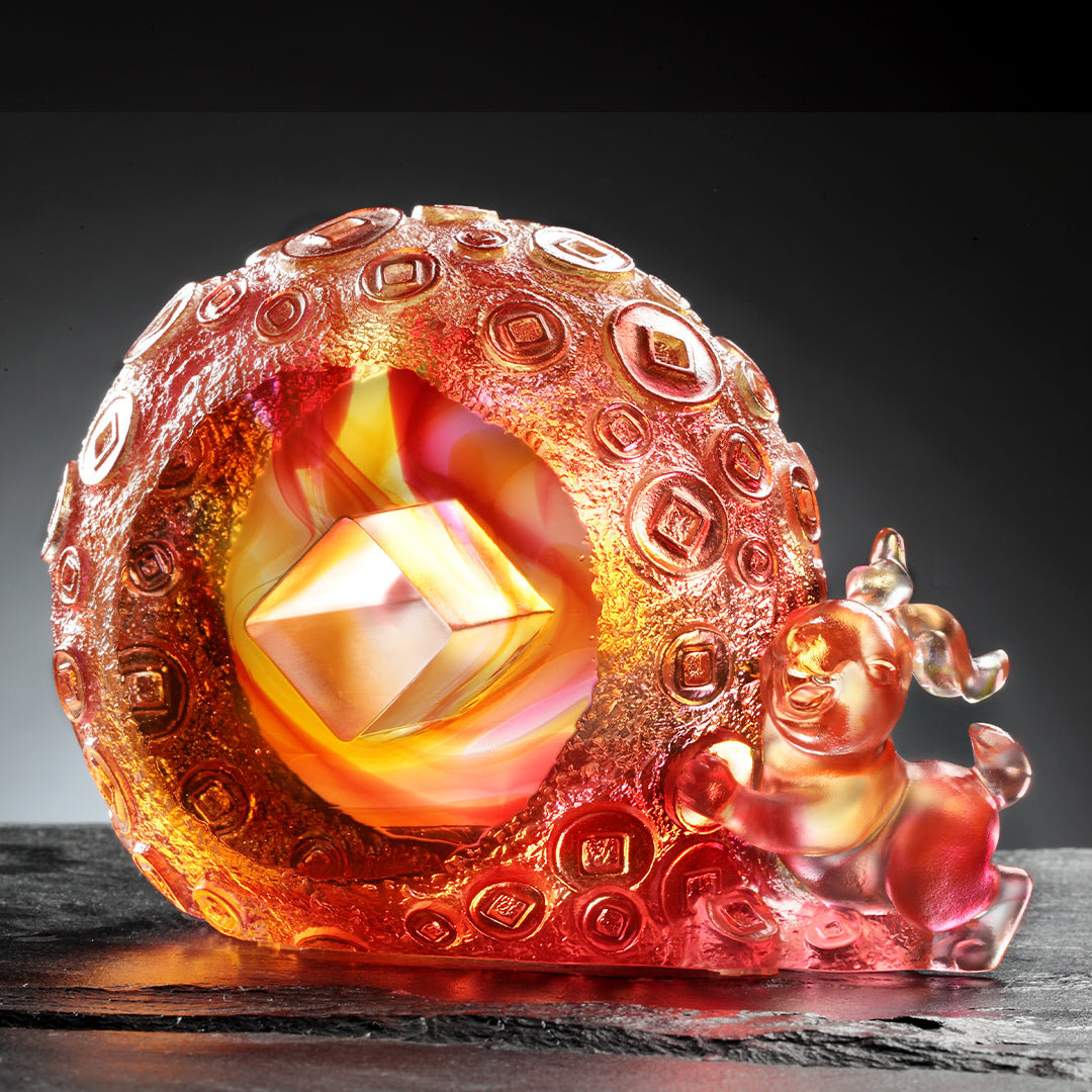 LIULI Crystal Art Crystal Bunny Rabbit Year Of The Rabbit Figurine ...