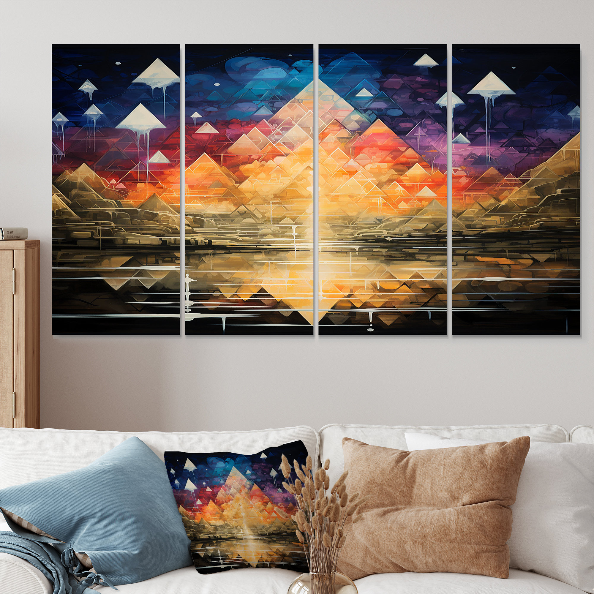 Design Art Whispers Of Sacred Sorrow - Abstract Landscape Wall Art ...