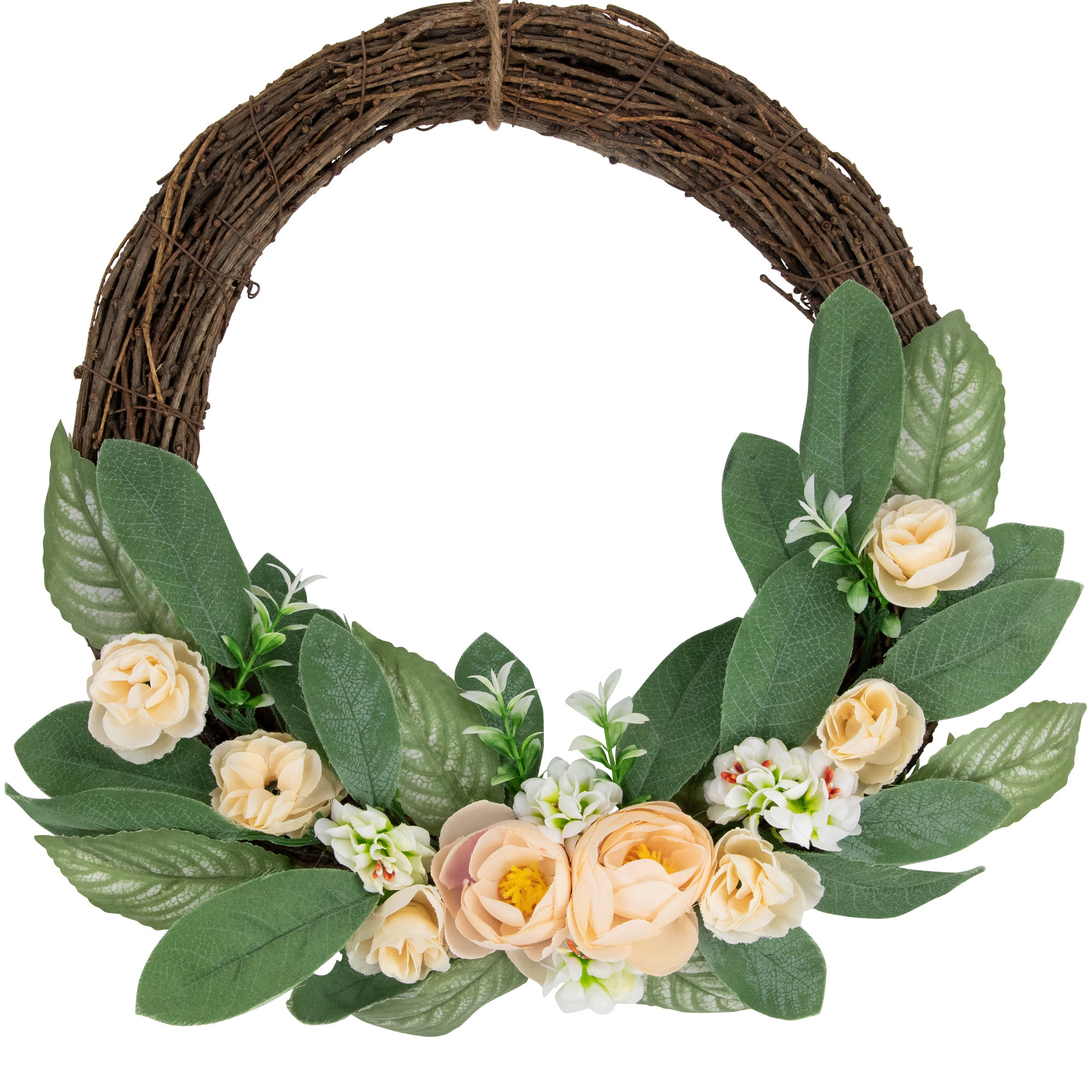 Northlight Seasonal Artificial 12" Lighted Wood Wreath | Wayfair