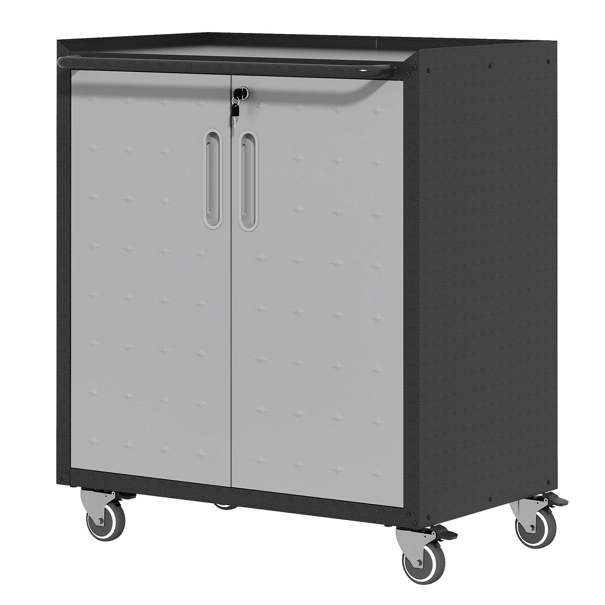 WFX Utility™ Heavy-Duty Metal Garage Storage Cabinet With Wheels ...