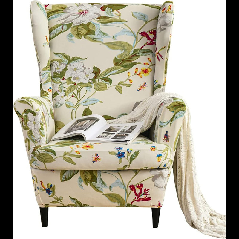 Wildon Home® T Cushion Wingback Slipcover | Wayfair