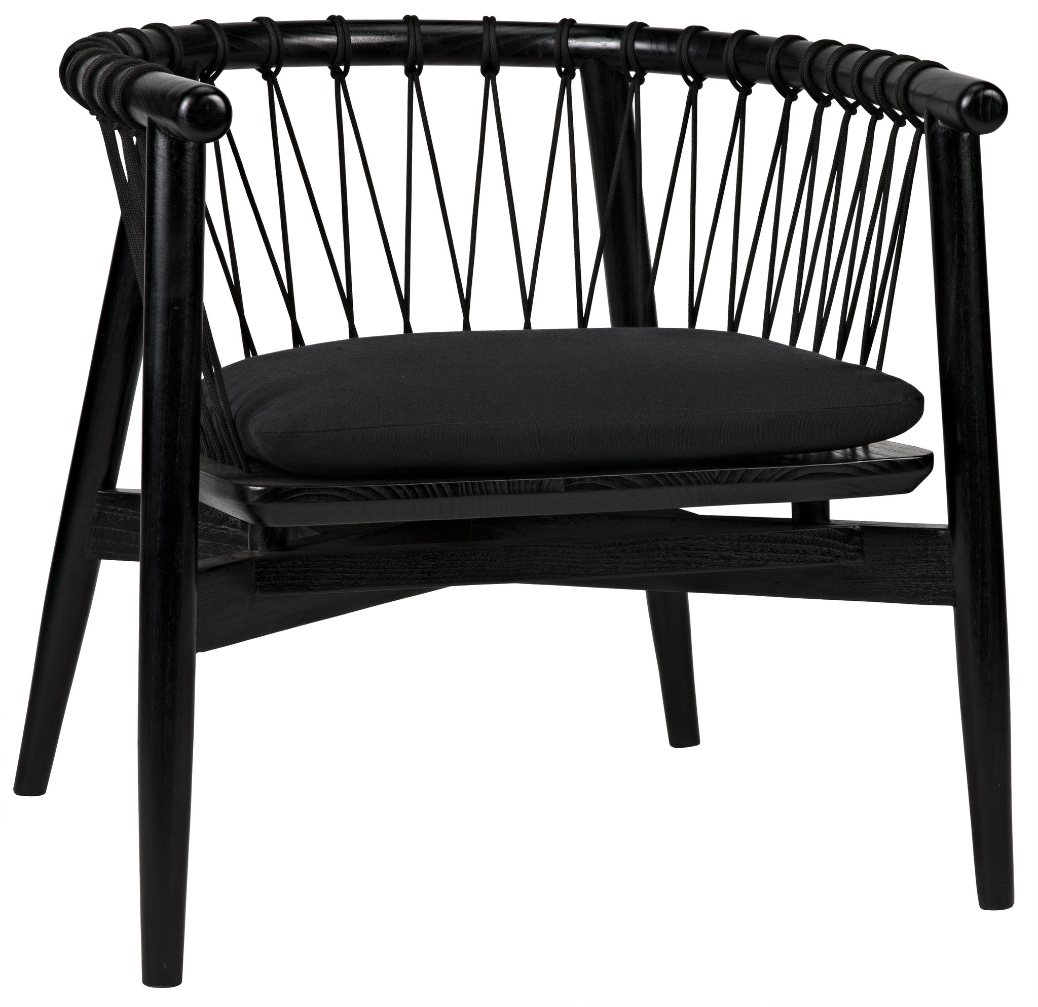 Noir Trading Inc. Hector Chair, Charcoal Black | Wayfair