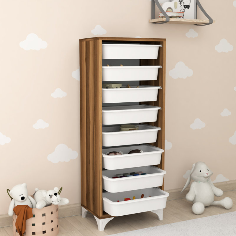 Isabelle & Max™ Manufactured Wood Walnut Toy Organizer with 8 Bins ...