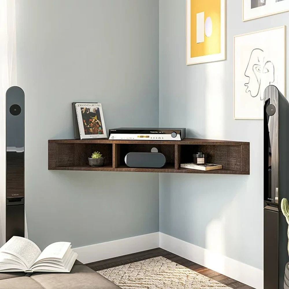 Latitude Run® 43" Floating Corner TV Stand & Reviews | Wayfair