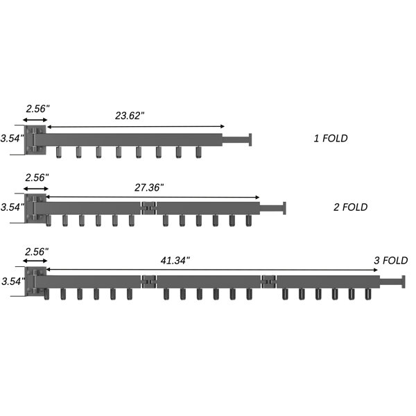 Rebrilliant Collapsible Wall-Mounted Drying Rack & Reviews | Wayfair