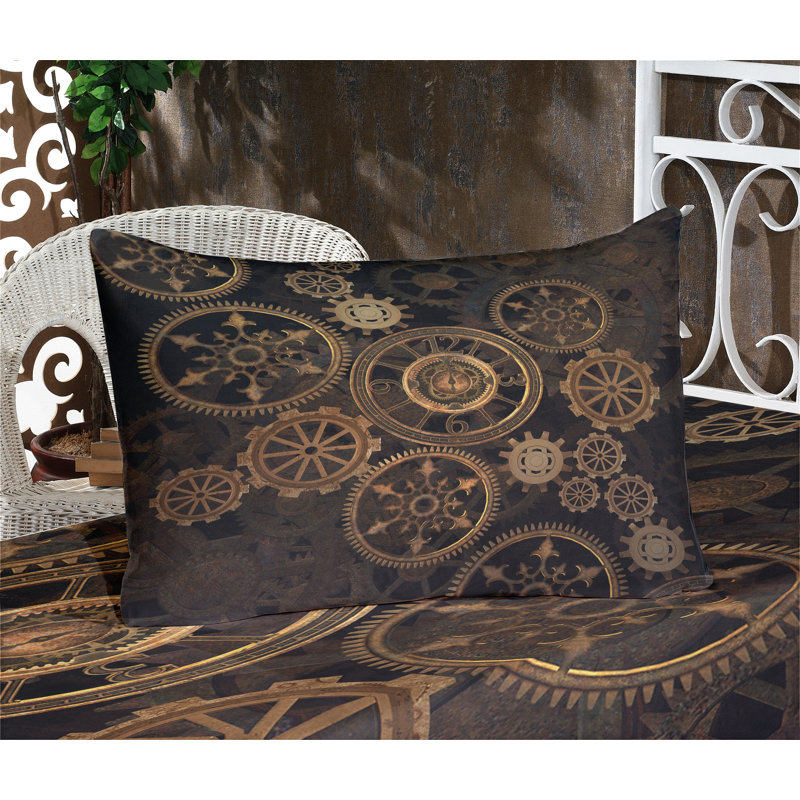 dark brown patterned sheets