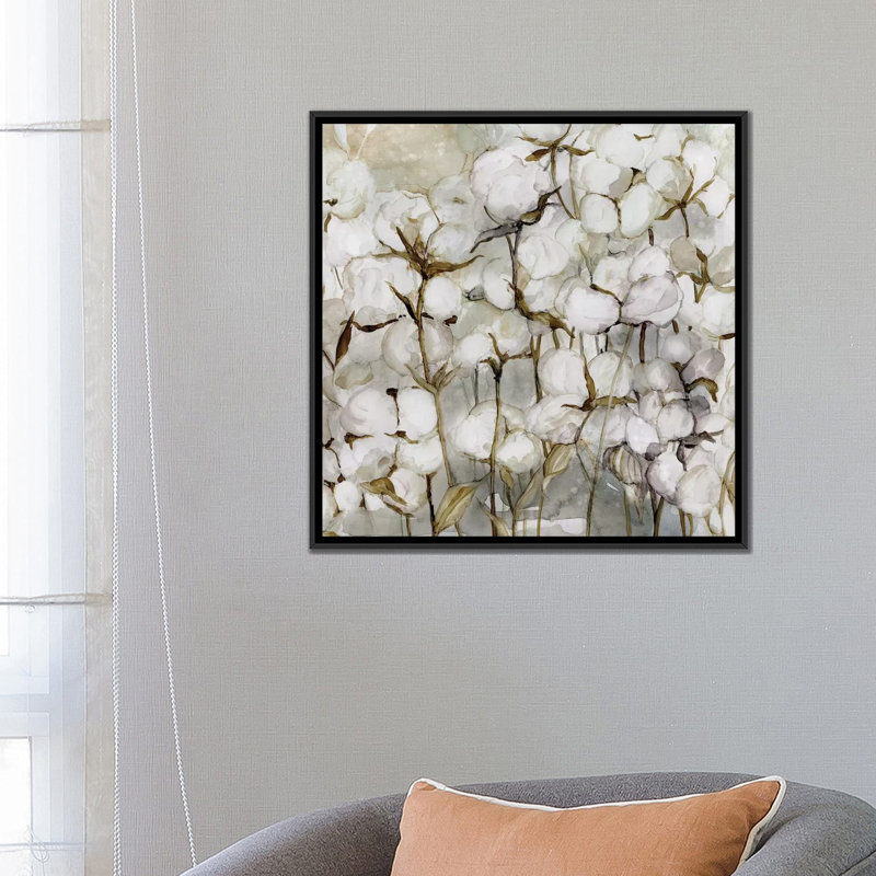 East Urban Home 'Cotton Field' Print on Canvas | Wayfair