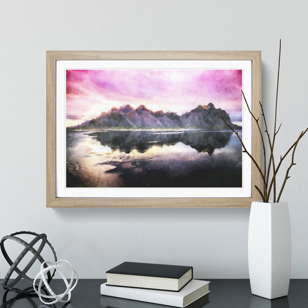 East Urban Home View of the Black Sand Beach Iceland - Picture Frame ...