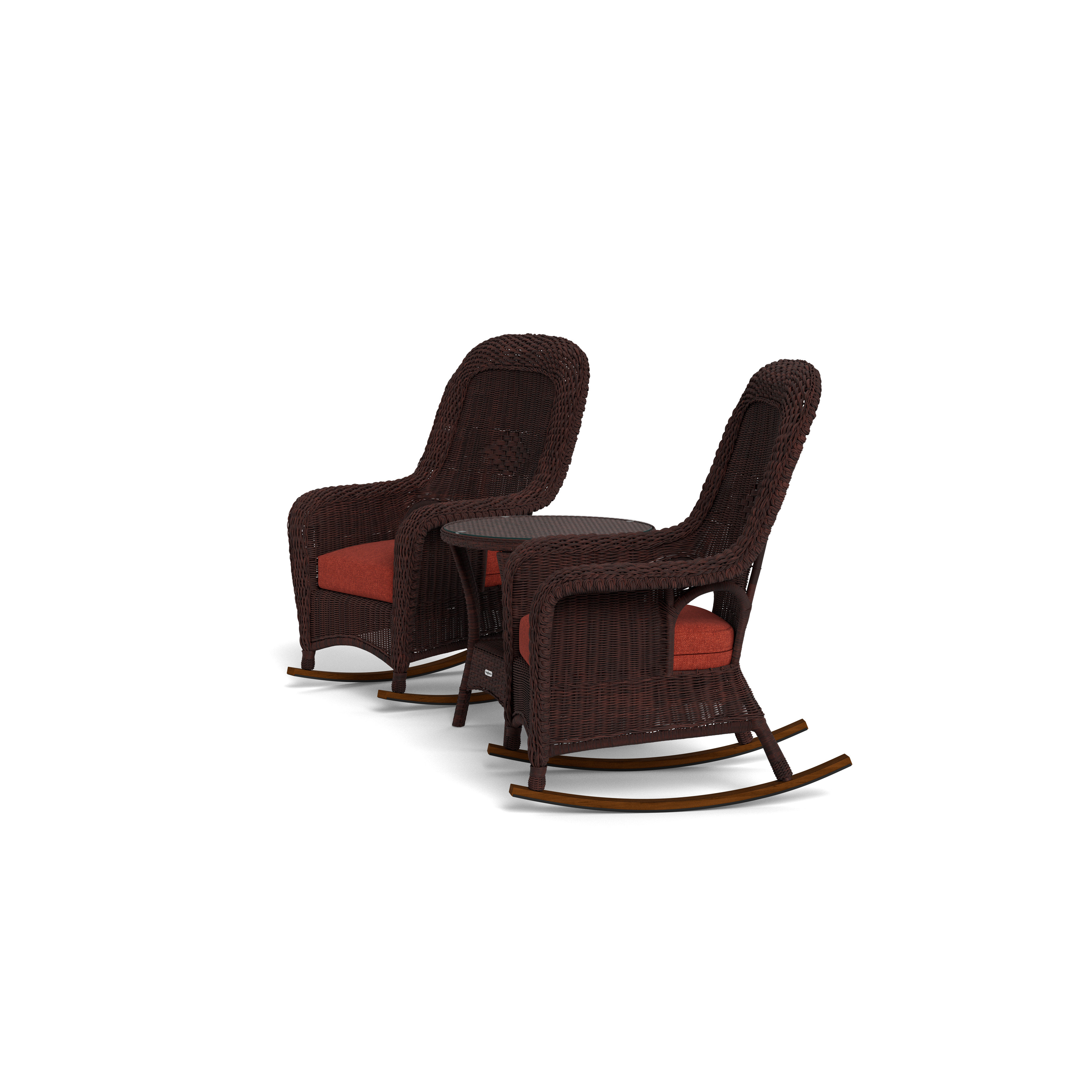 Tortuga Outdoor Sea Pines 3Pc Rocker & Table Set (2 rockers, 1 side ...