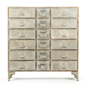 Zentique 18-Drawer Vertical Filling Cabinet & Reviews | Wayfair