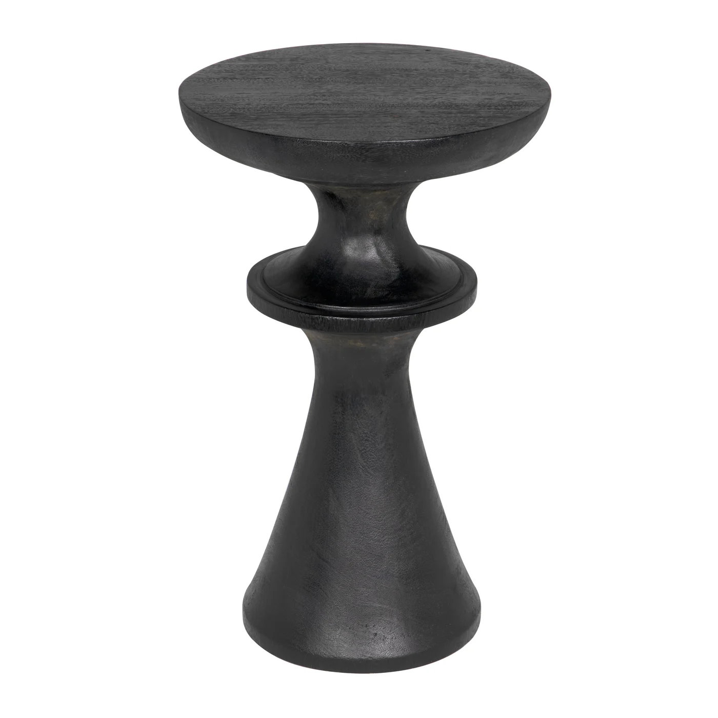 Noir Nolan Solid Wood Pedestal End Table | Perigold