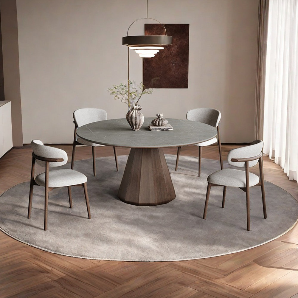 ZKuylo Nordic style modern simple round dining table sets | Wayfair