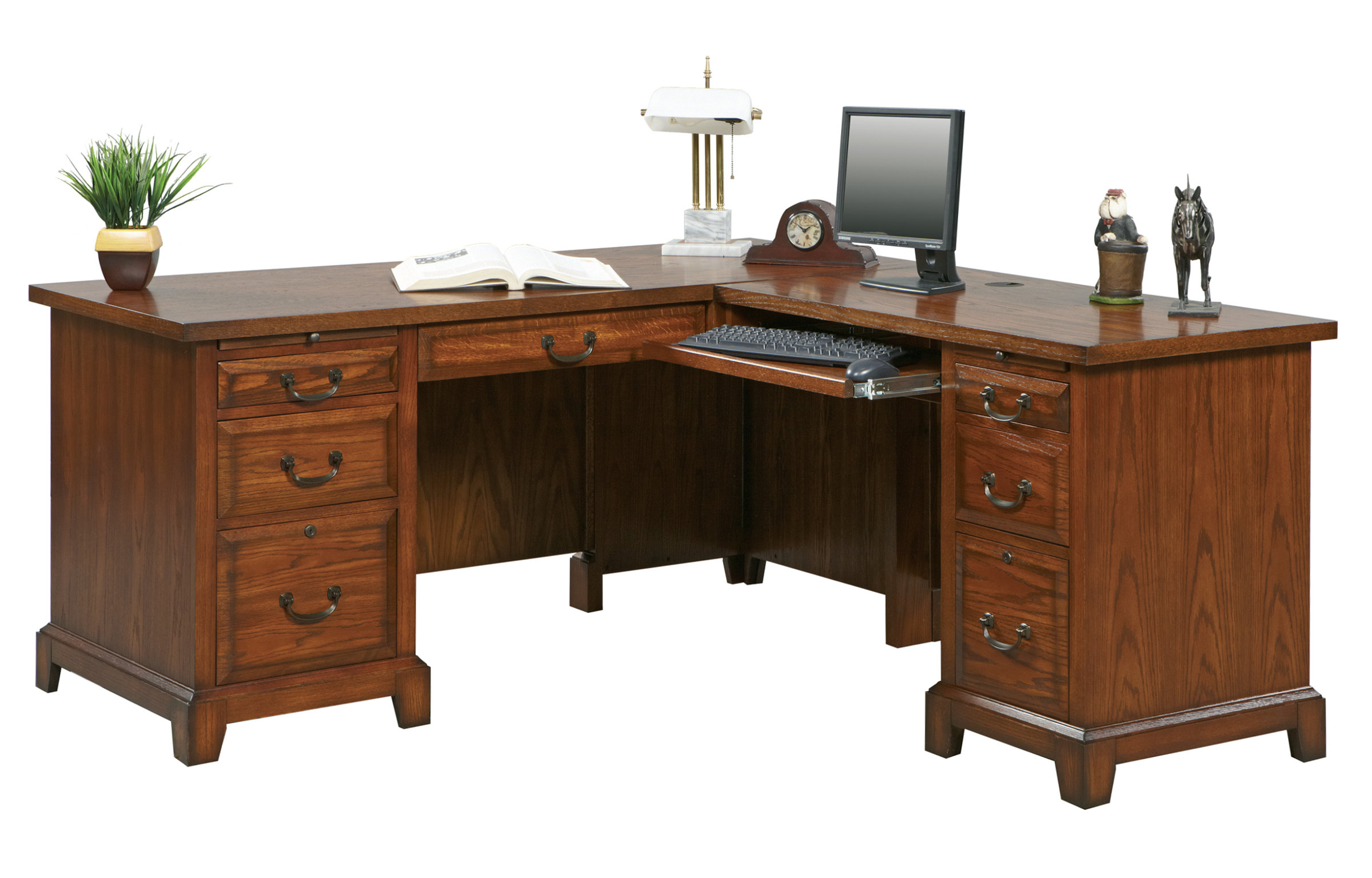 Red Barrel Studio® 66" Desk With 42" Return | Wayfair