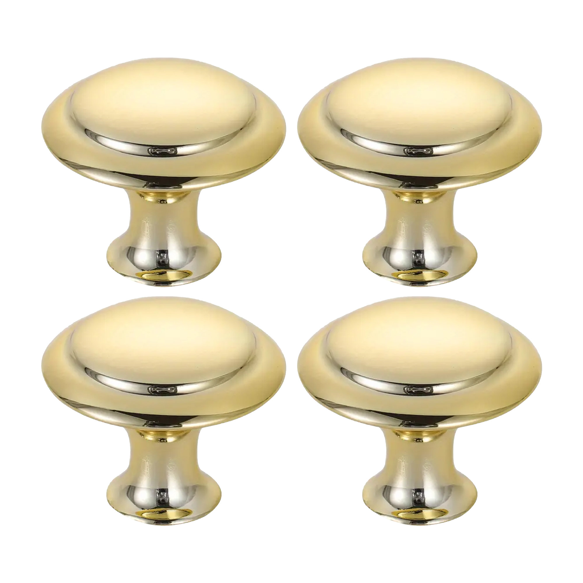 Lumi Importing, Ltd Round Cabinet Knobs – 1.06 Inch Gold/Black Drawer ...