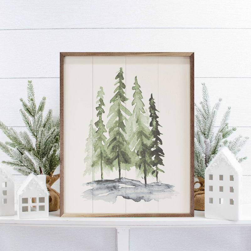 Winston Porter Watercolor Pines & Reviews | Wayfair