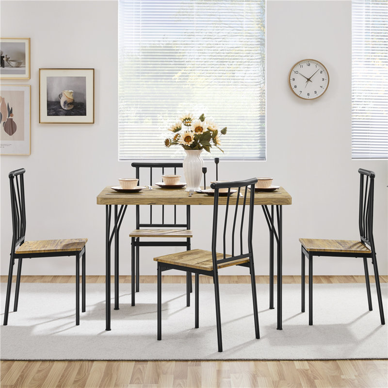 Yaheetech 4 - Person Dining Set | Wayfair.co.uk