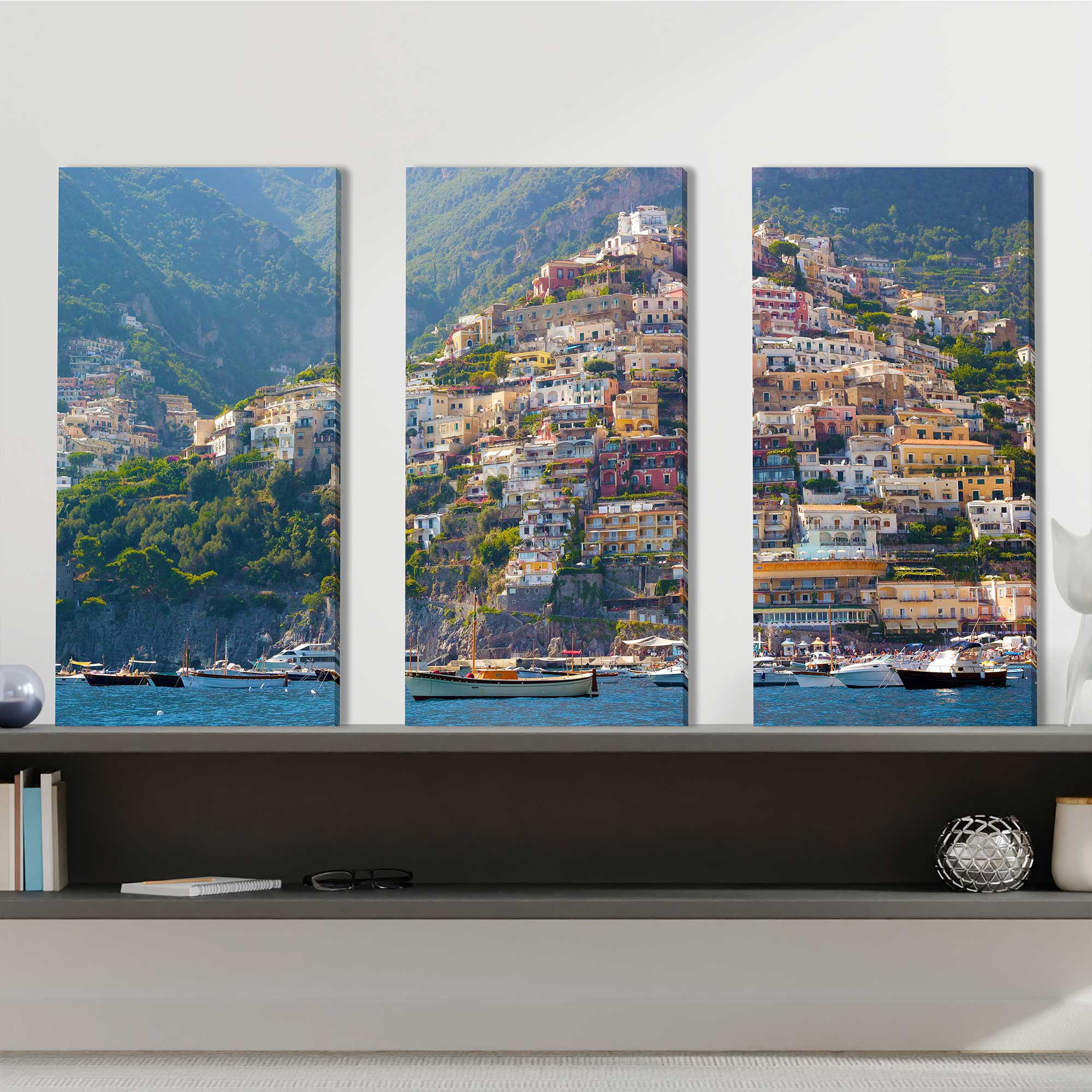 Latitude Run® "Positano, Amalfi Coast" 3 Piece Graphic Print Set On ...