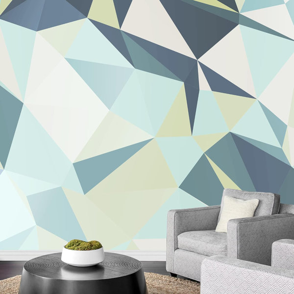 IDEA4WALL Geometric Shapes Wall Mural | Wayfair
