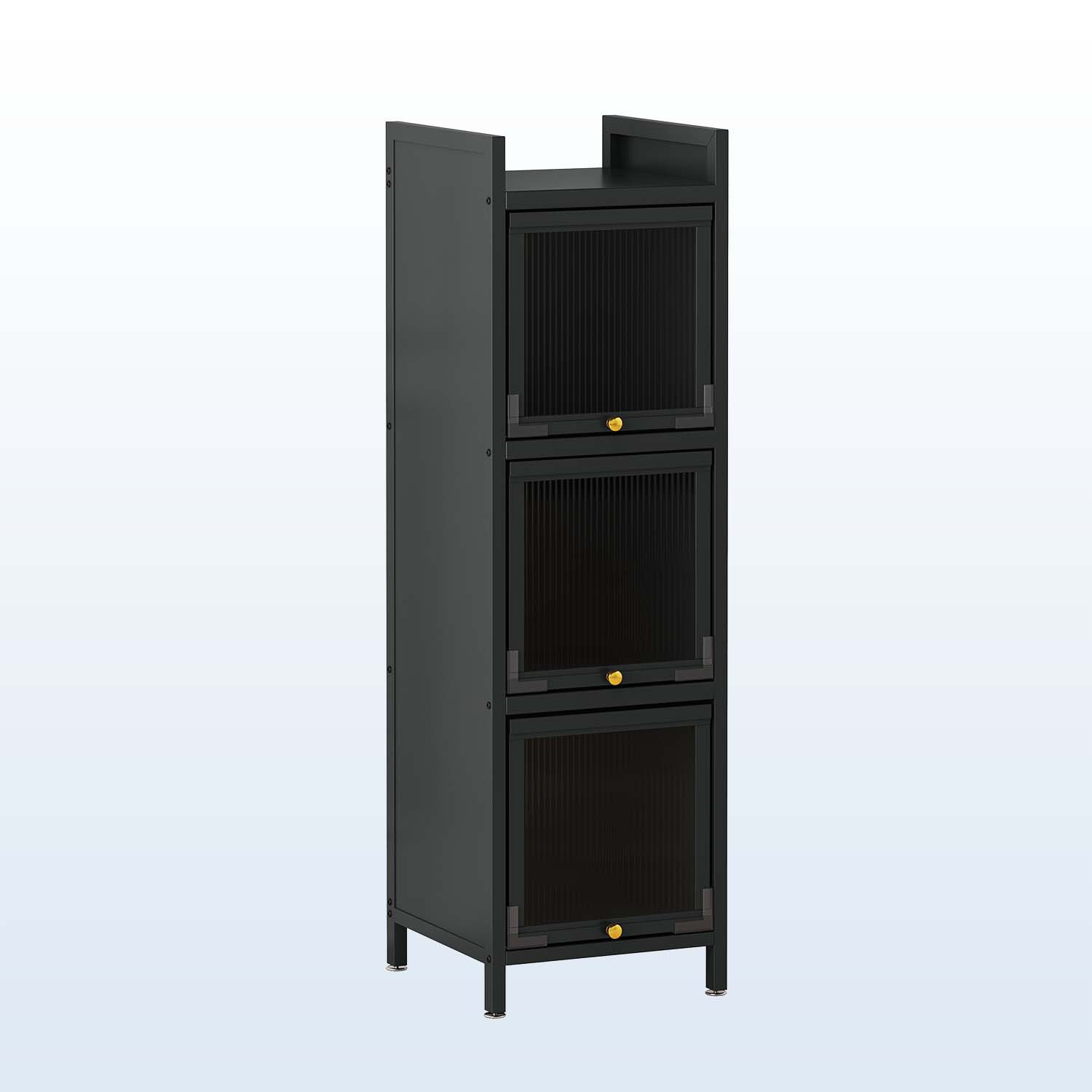 Ebern Designs Tylone Metal 3 - Door Accent Cabinet Metal Cabinet Corner ...