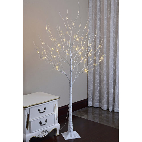 Lighted Twig & Birch Trees You'll Love | Wayfair