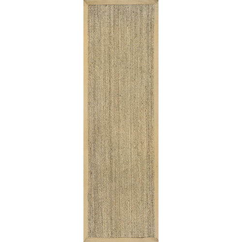 Highland Dunes Palacio Farmhouse Seagrass Area Rug in Beige & Reviews ...