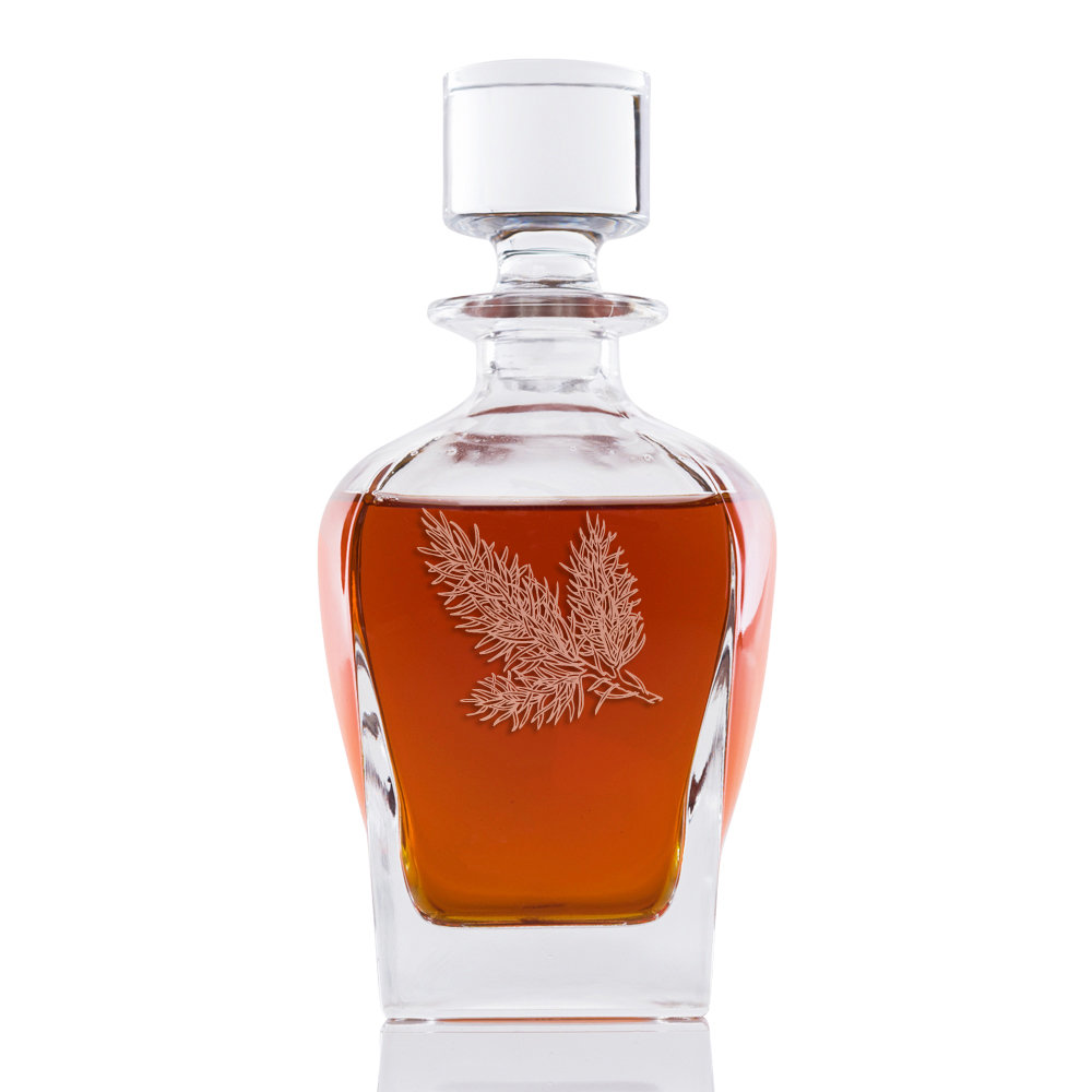 Loon Peak® Faust Fall Leaves 24 oz. Whiskey Decanter | Wayfair