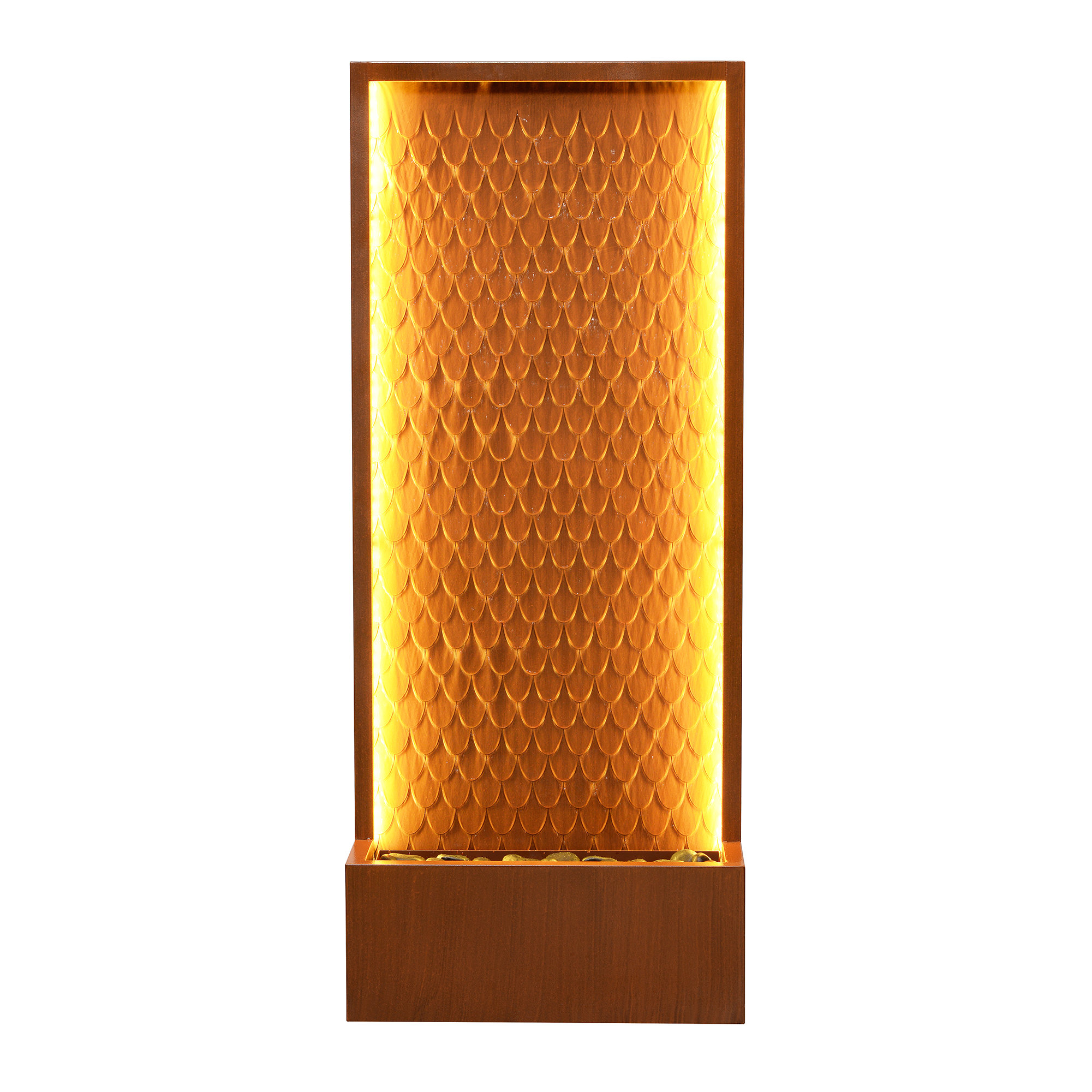 Hi-Line Gift Ltd. Rustic Zinc Metal Waterfall Fountain with LED ...