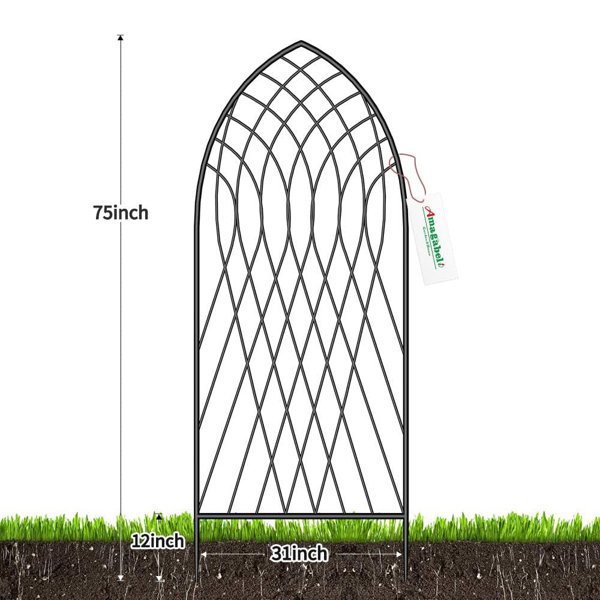 Canora Grey Dulaney 2 Pack Large Garden Trellis for Climbing Plants 75 ...