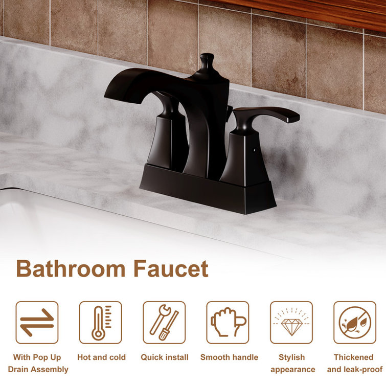 CASAINC Wild Drop-In 2-handle Bathroom Faucet with Drain Assembly | Wayfair