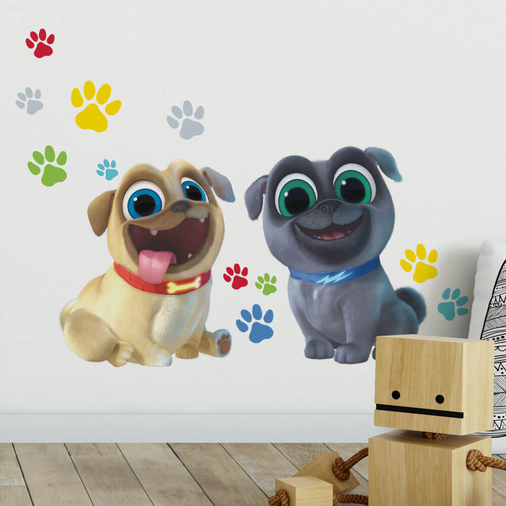 Room Mates Puppy Dog Pals Peel and Stick Giant Wall Decal & Reviews ...