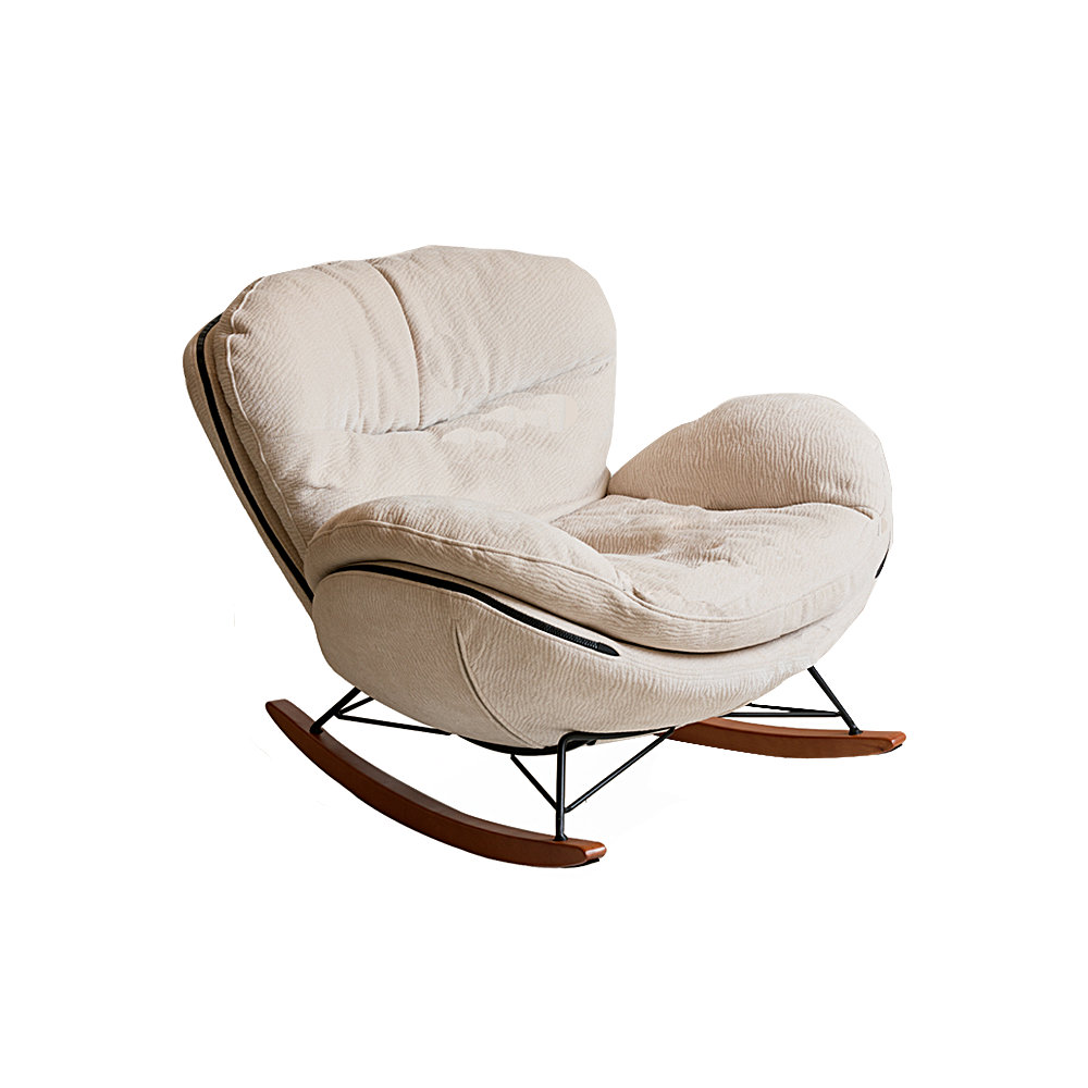 Comfort Zone Furniture.e Modern Design Single Eggshell Rocking Chair ...
