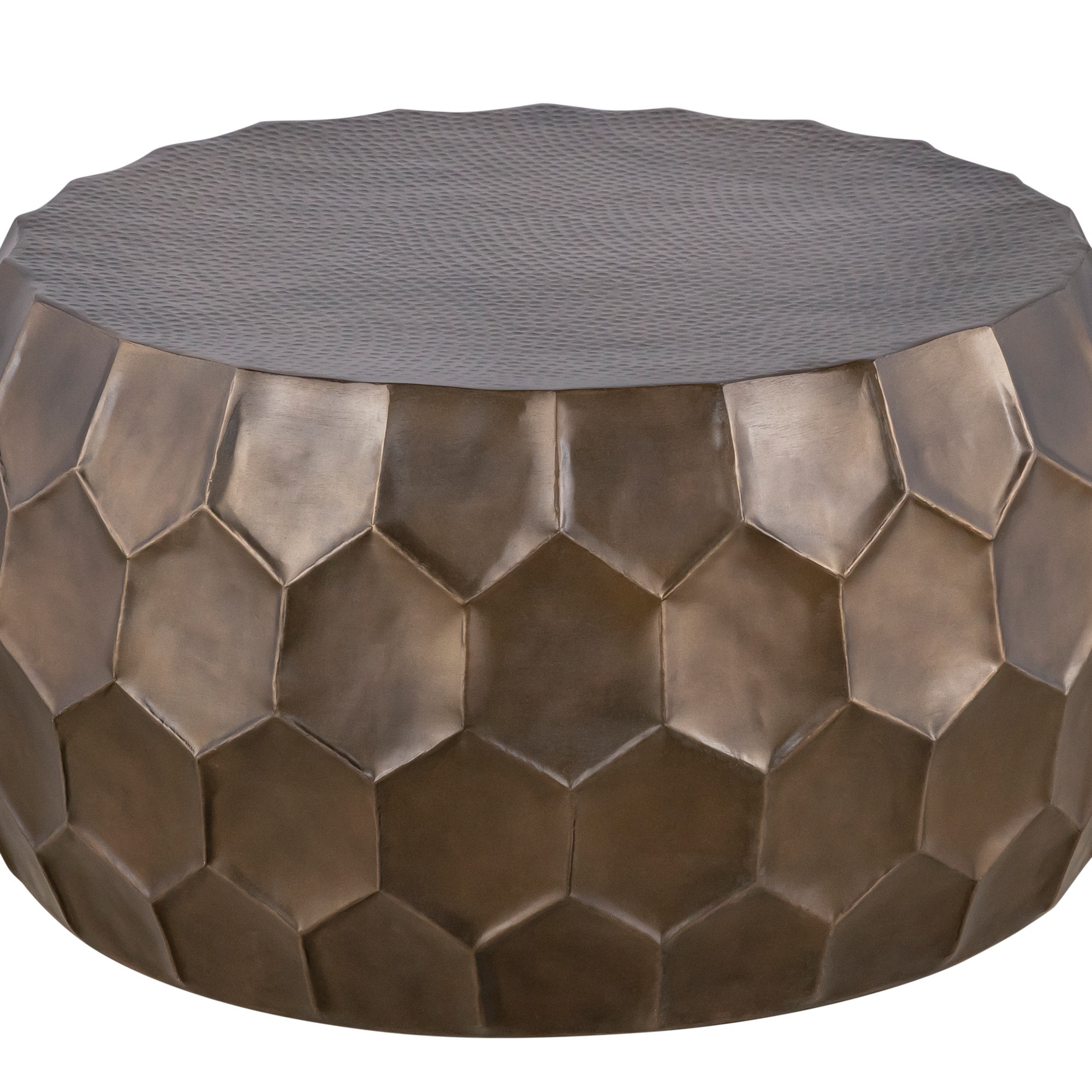 Mercer41 Modern Contemporary Round Aronson Material 32" Coffee Table ...