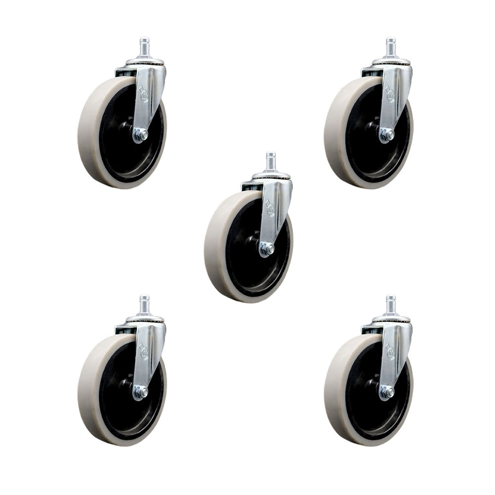 Service Caster Thermoplastic Grip Ring Stem Caster | Wayfair