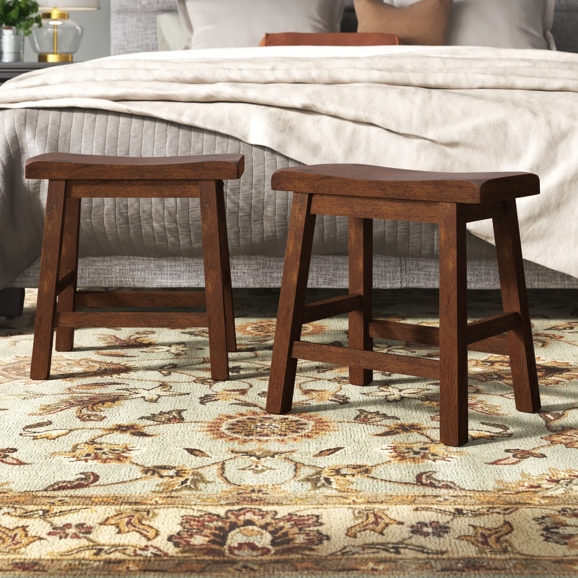 Alcott Hill® Danara Solid Wood Utility Stool & Reviews | Wayfair